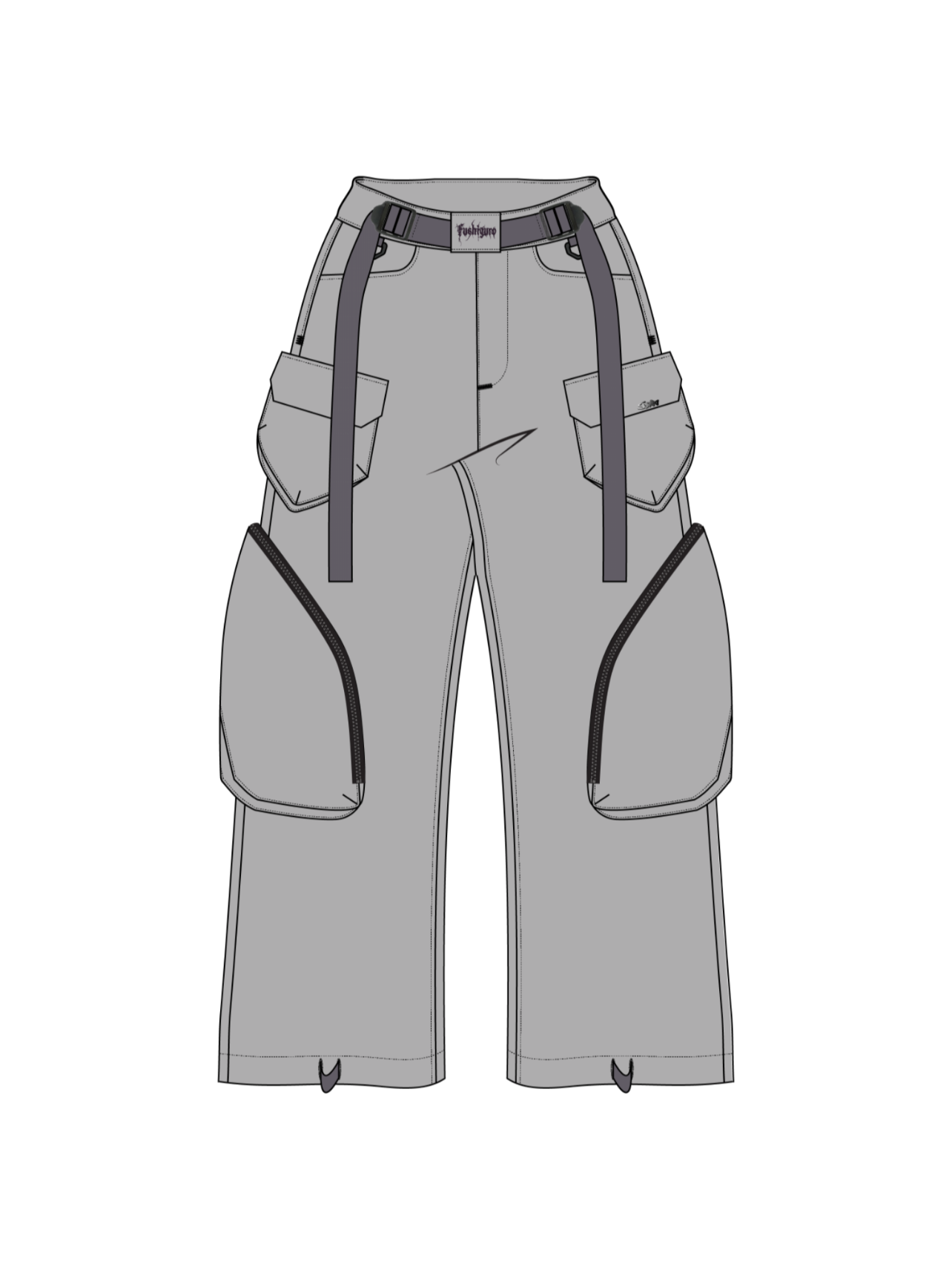 "CURSED" Parachute Pants – SORA Clothing