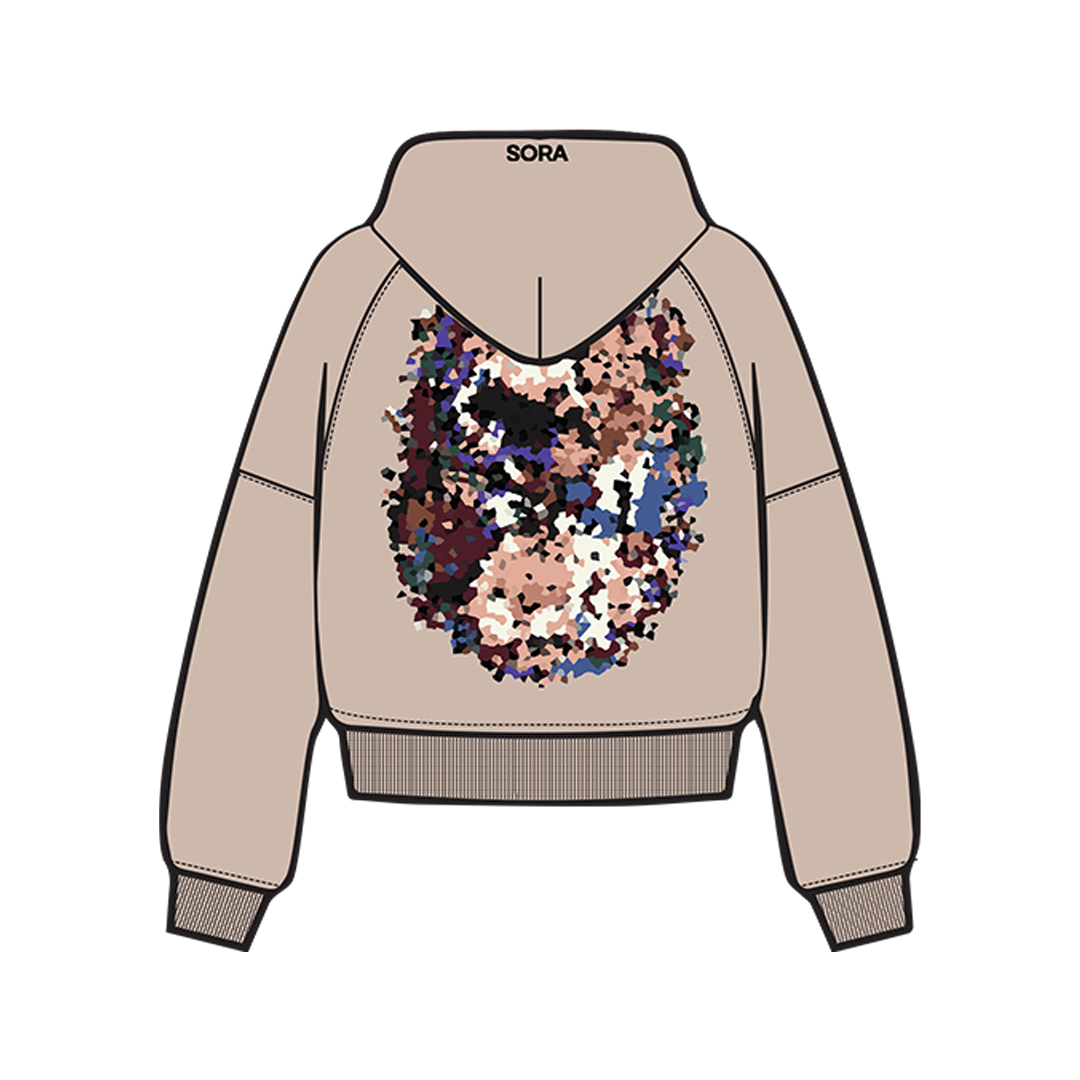 "Hero's Path" Hoodie Beige – SORA Clothing